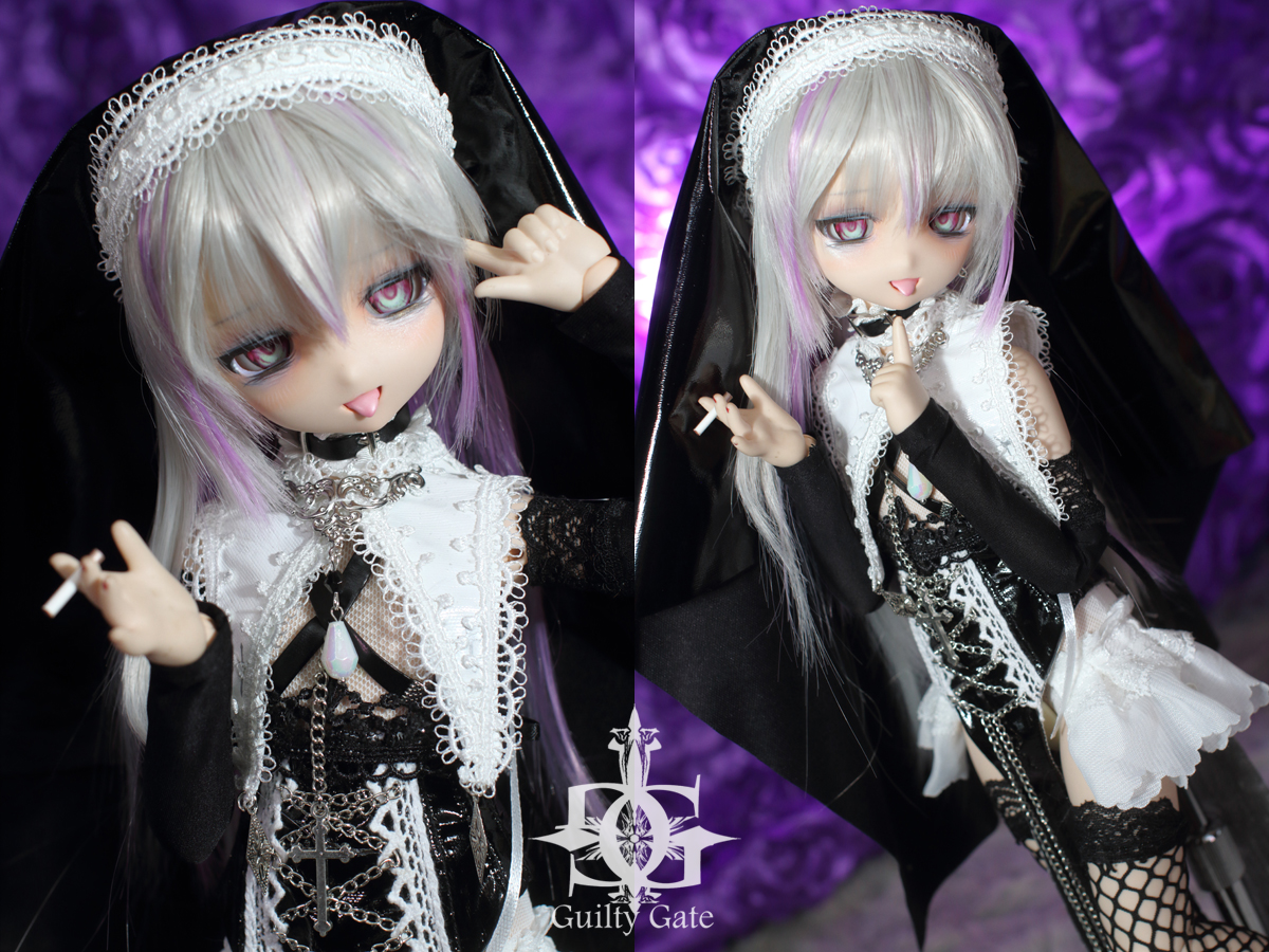 代購代標第一品牌－樂淘letao－【GuiltyGate】 DDH-27カスタムヘッド(ノーマル肌)＋アイ＋ウィッグ+お洋服+タバコ《闇堕ち修道女》★★ONE OFF★★